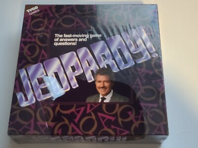 Jeopardy Board Game Masters Edition 1992 Tyco Alex Trebek New Vintage ...