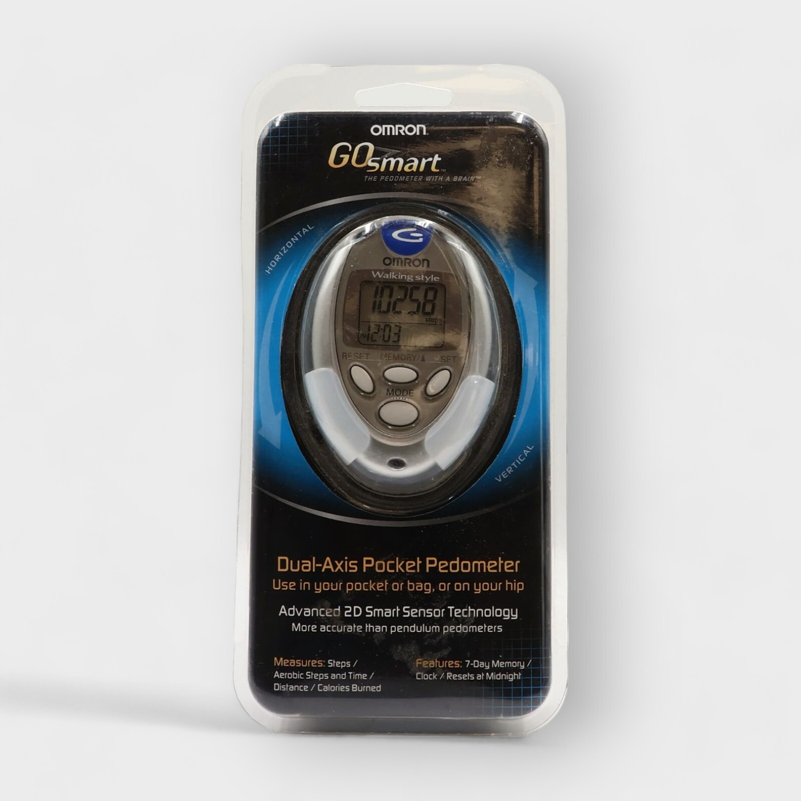 Omron HJ-112 Go Smart Dual Axis Pocket Pedometer | eBay