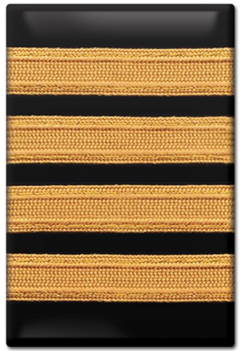 Captain - 4 Stripes - Pilot Epaulet Fridge Magnet | eBay