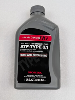 GENUINE OEM Honda Acura ATF-Type 3.1 Transmission Fluid 1Qt MULTIPACK ...