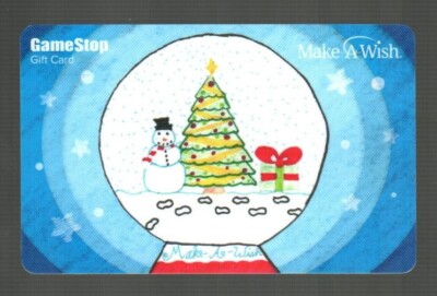 GAMESTOP Make-A-Wish, Snowman in Snow Globe ( 2019 ) Gift Card ( $0 ...
