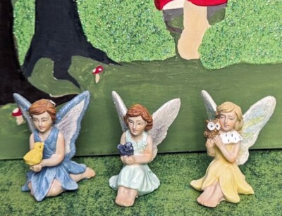 Set of 3 Fairies Sunny Essie Kylie Fairy Fiddlehead Fairy Garden NEW in ...
