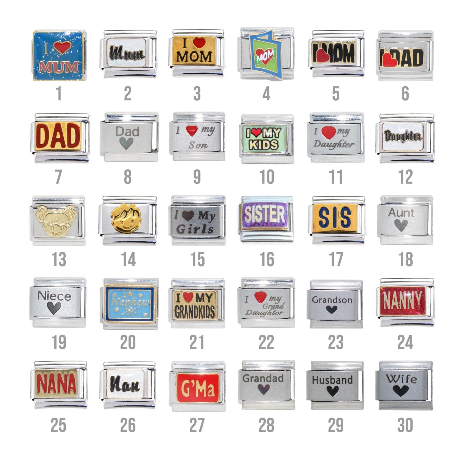 One or more charms of your choice 9mm Italian charm fits classic ...