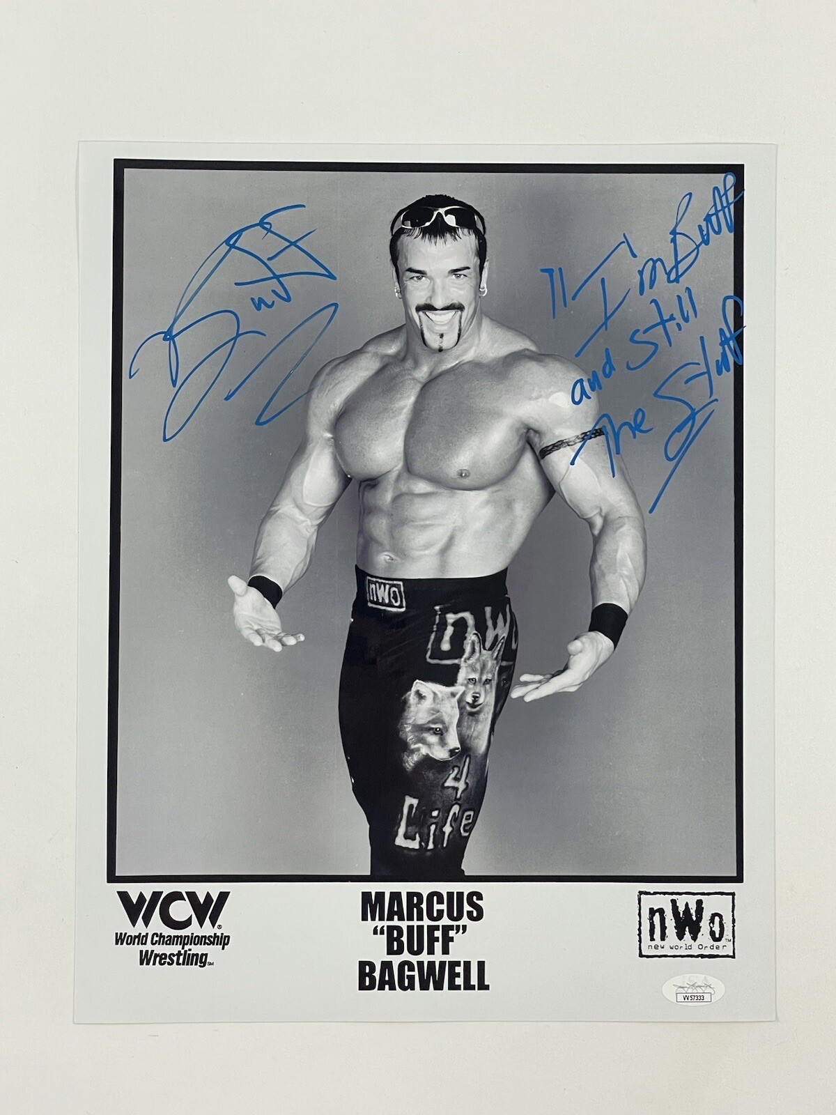 Marcus Buff Bagwell Signed WCW 11x14 Photo Wrestling Wrestler JSA Buff ...