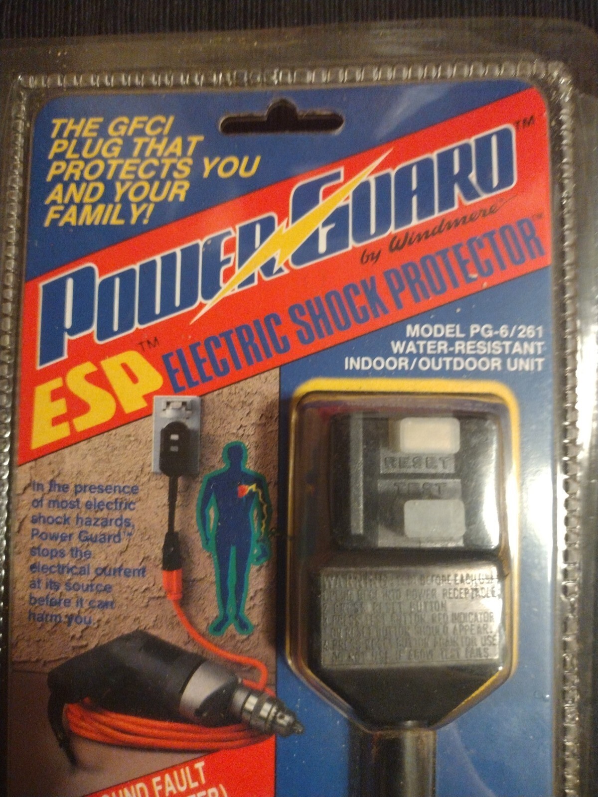 Power Guard ESP Electric Shock Protector Indoor Outdoor PlugIn GFCI 15A ...