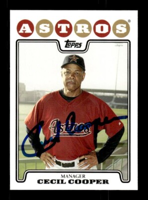 CECIL COOPER SIGNED 2008 TOPPS #404 - ON-CARD AUTOGRAPH - HOUSTON ...