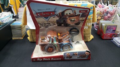 NIB 2005 DISNEY PIXAR CARS RIP STICK RACERS MATER TOY CAR TRUCK WHEELIE ...