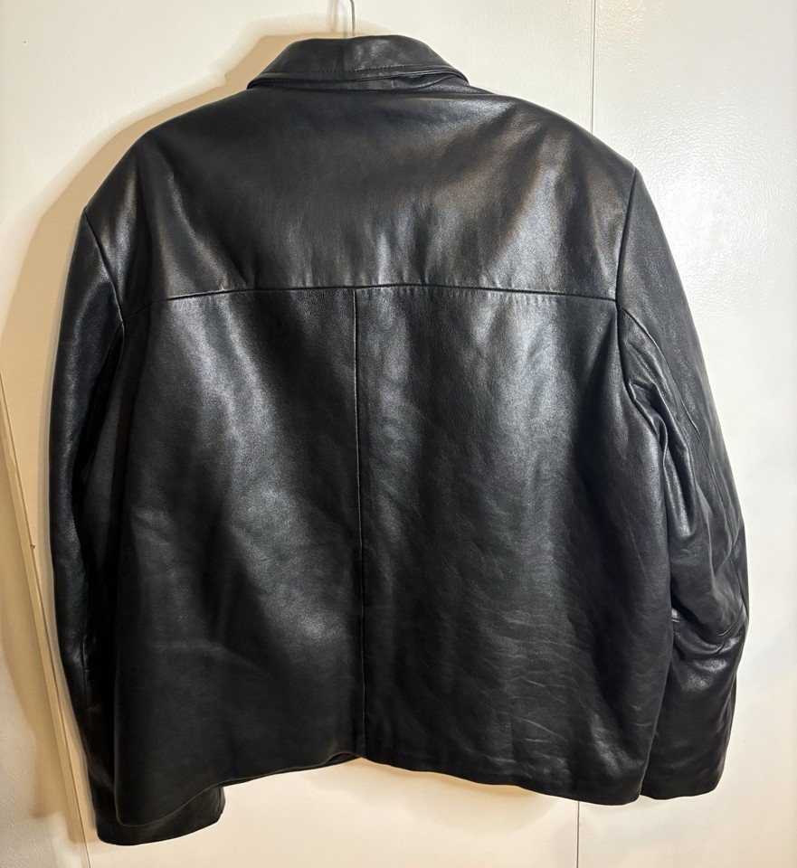 Men’s Leather Limited Black 100% Genuine Leather Vintage Jacket Size XL ...