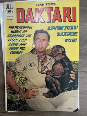 Dell Comics Ivan Tors DAKTARI #4 photo cover | eBay