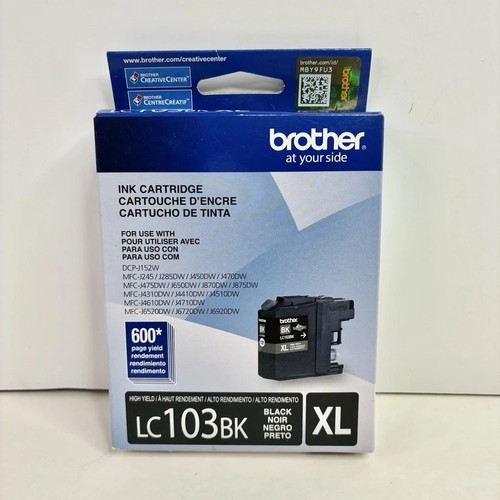 Brother LC103BK XL High Yield Black Ink Cartridge EXP 06/2019 | eBay