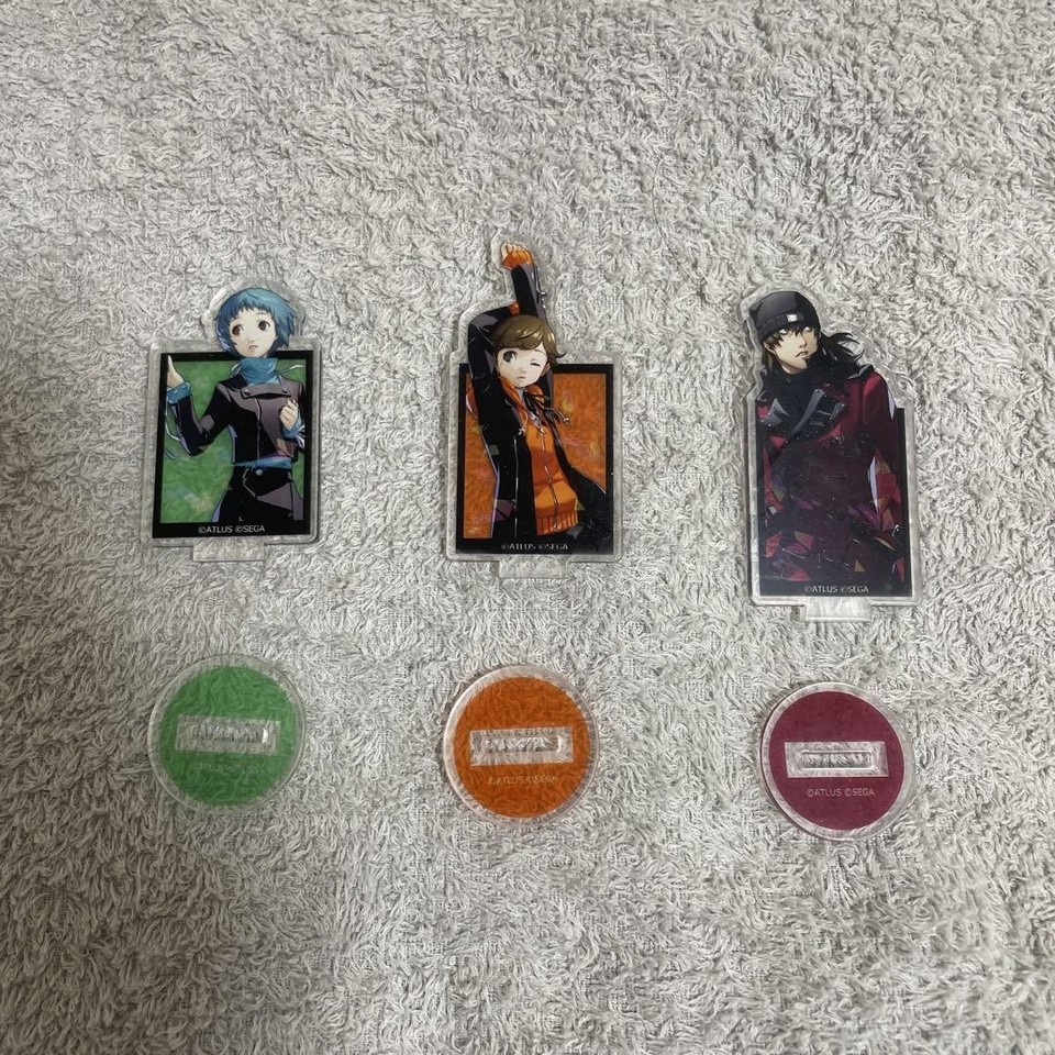 Persona 3 Reload Acrylic Stands Yamagishi Fuka Inui Shinjiro Used | eBay