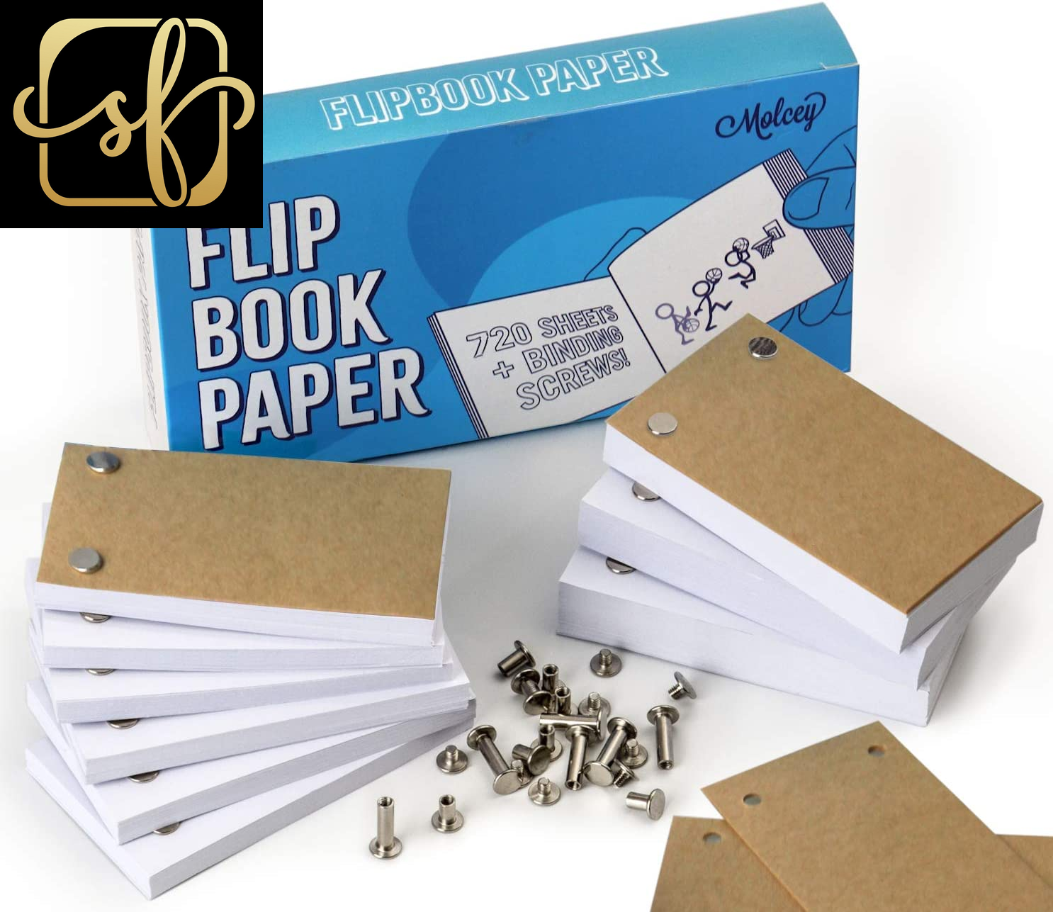 Blank Flip Book Paper with Holes - 720 Sheets (1480 Pages) Flipbook ...