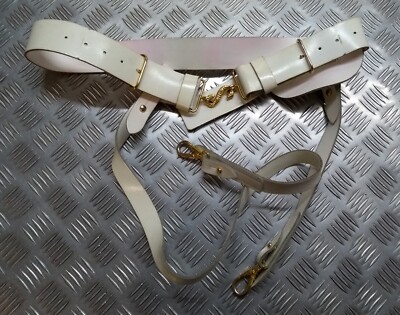 Sword Belt White British Staff Sergeant Snake Buckle Sword Belt With ...