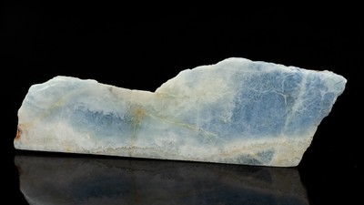 Blue Scheelite In Calcite polished stone 8.54 oz healing chakra crystal ...