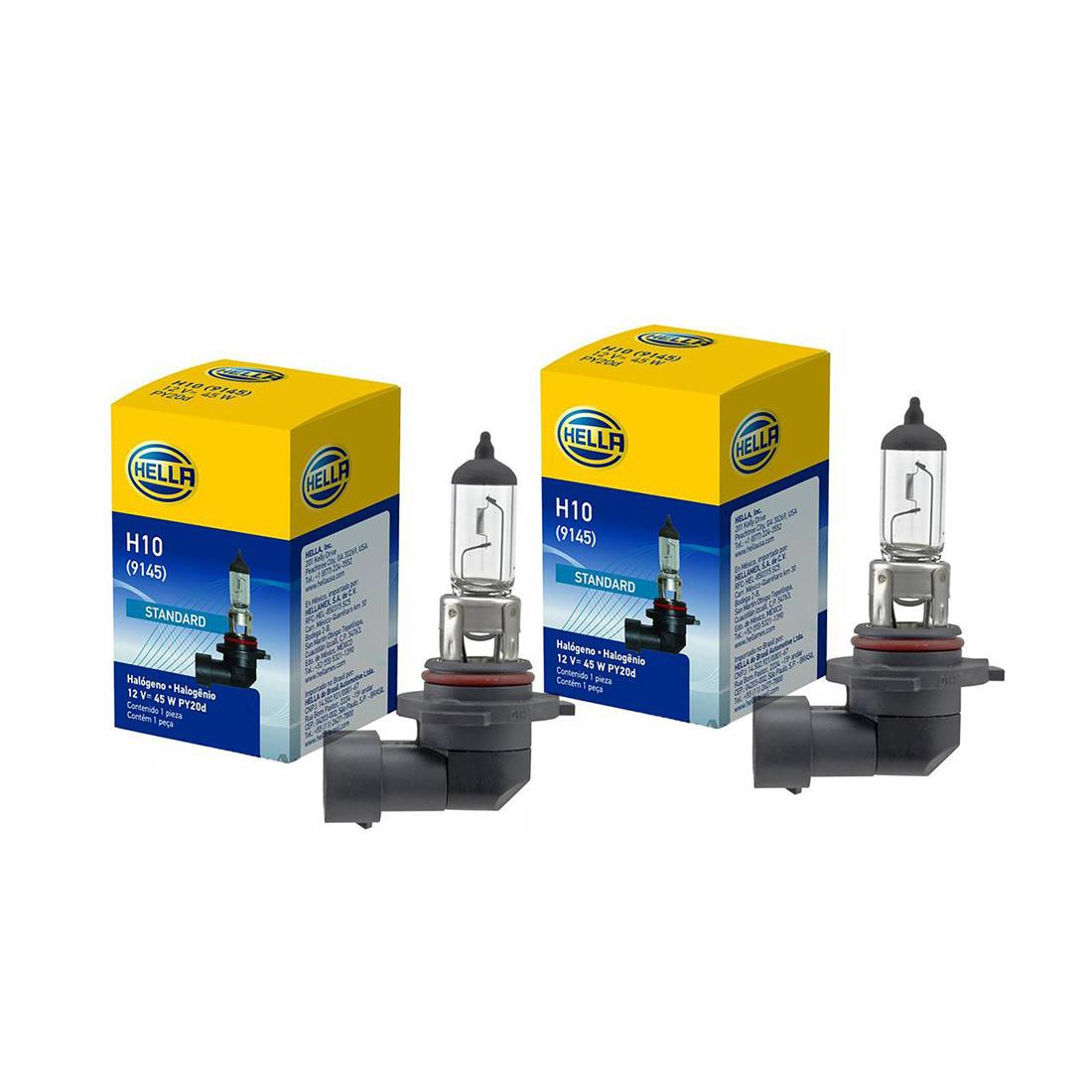 2PCS Hella H10 Fog / Driving Light Bulb H10/ 9145 Halogen 45 Watt White ...