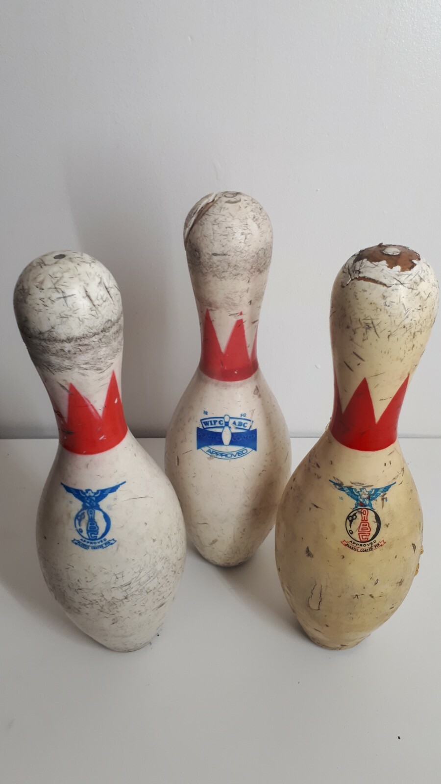 Single Brunswick Bowling Pin-one 10 pin-used-Plastic Coated WIBC ABC ...