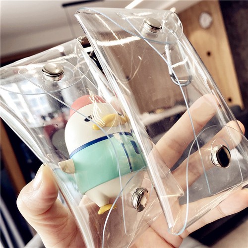 Transparent Coin Purse PVC Clear Mini Female Purses Women Girls Key ...