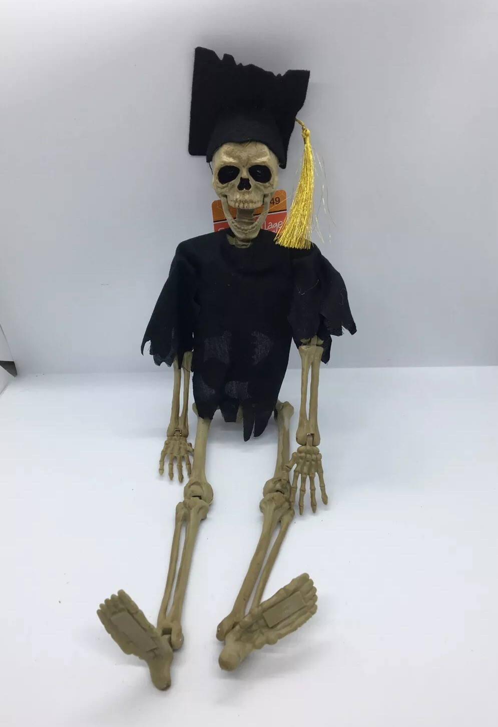 Halloween Skeleton Graduate 16" "Spooky Village" Dress Up Skeleton ...