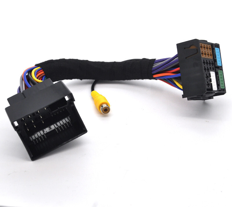 Retrofit Reverse Camera RCA Cable Adapter For VW GOLF Tiguan Passat MIB ...