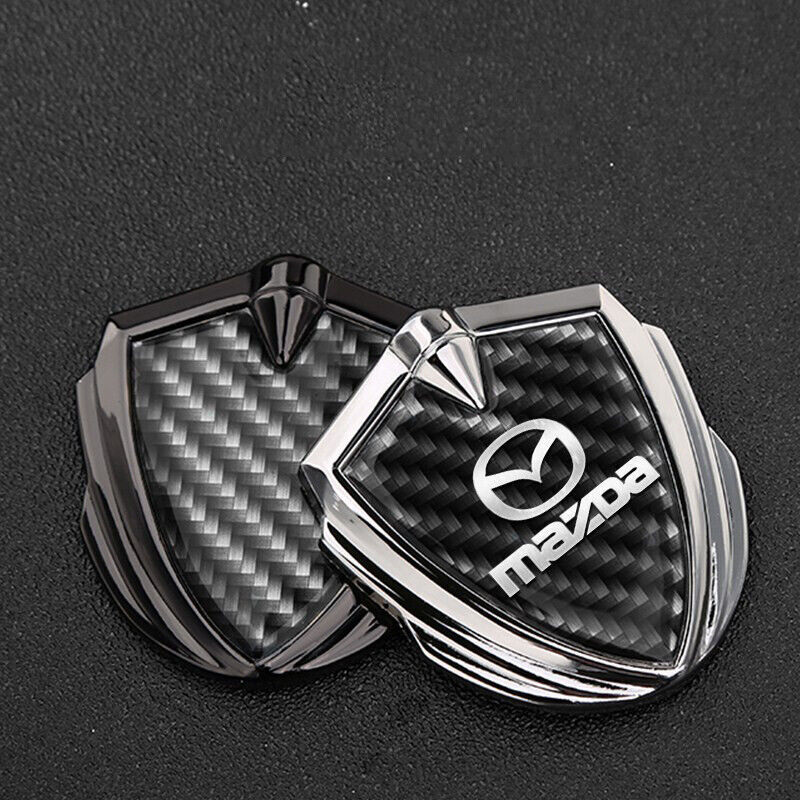 1PC 3D Metal Car Side Sticker Decal For Mazda Shield Shaped Badge ...