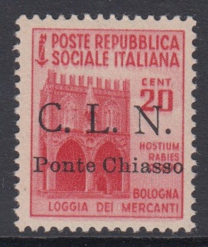 Italy CLN National Liberation(PARTIZAN) Ponte Chiasso - n. 3 cv 100$ MH ...