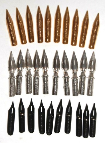 30 Vintage Fountain Pen Calligraphy Nibs 2 & 4 Commonwealth Bank of ...