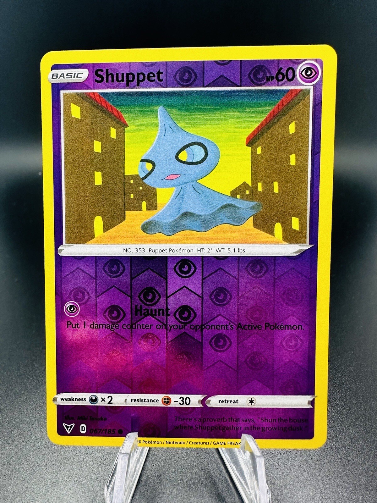 Pokemon TCG - Reverse Holo Shuppet 67/185 - Vivid Voltage 2020 | eBay