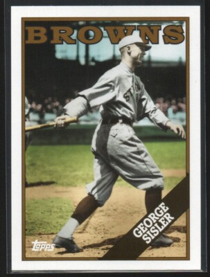George Sisler 2010 Topps Vintage Legends Collection #VLC5 St. Louis ...