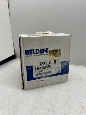 100ft Belden 8103 BELDEN 8103-CHR-100 Multi-Pair 6C 24AWG 100ft New NIB ...