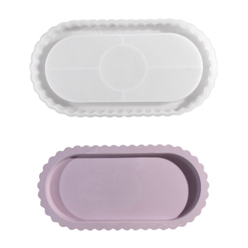 Craft Oval Tray Mould with Sturdy Silicone Designs for Craft Supplies ...