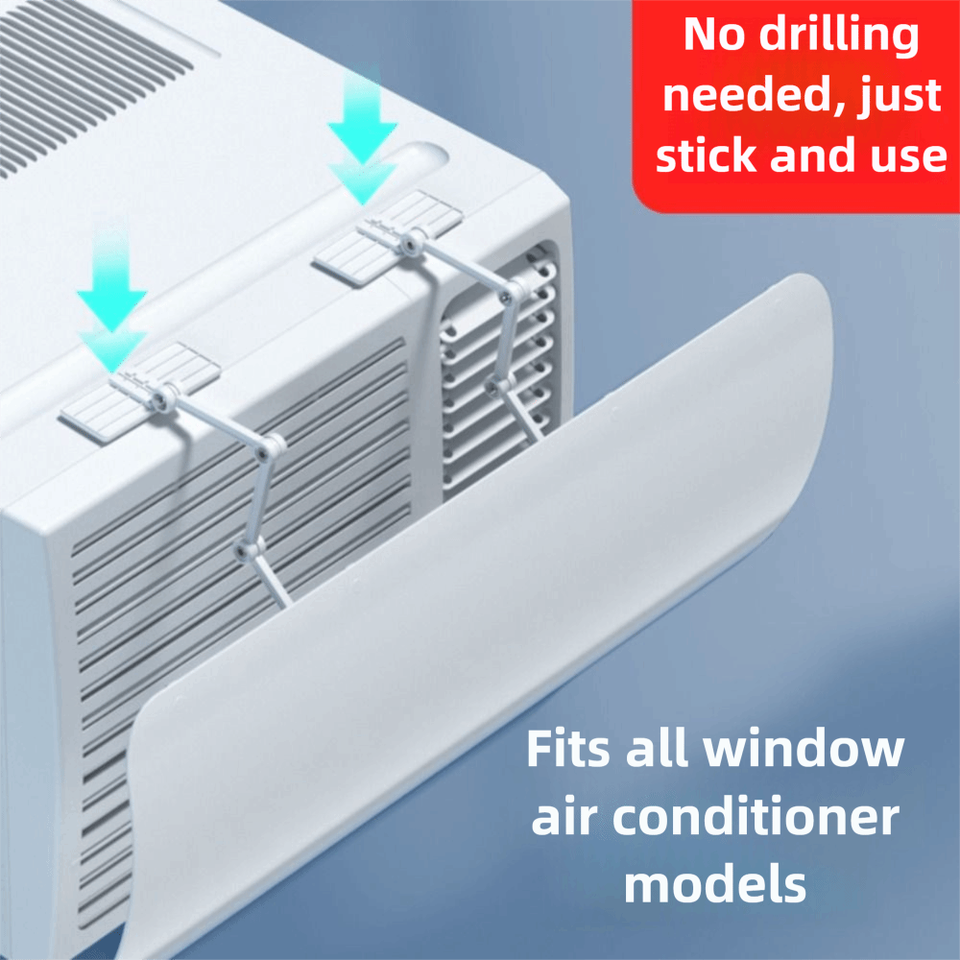 White Ac Vent Deflector 270° Angle Adjustable Wind Baffle Vents | eBay UK