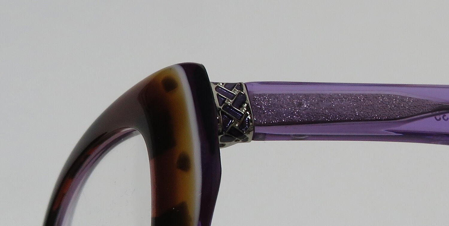 NEW LILLY PULITZER TAVI GLASSES PLASTIC 51-16-135 CAT EYE PURPLE IR ...