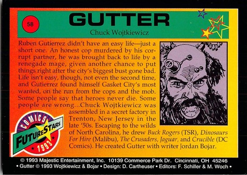 1993 Majestic Comic Future Stars #58 Gutter | eBay