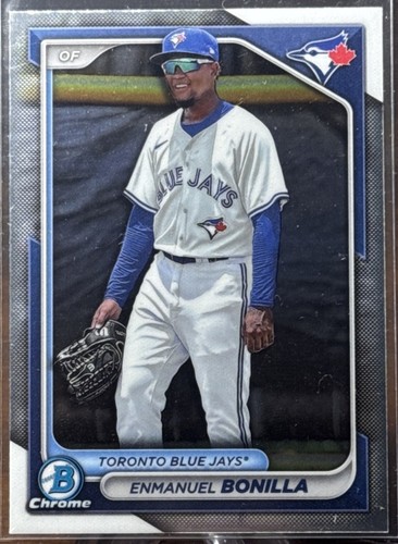 2024 Bowman Chrome Prospects Enmanuel Bonilla Pre Rookie🔥 #BCP-53 Blue ...