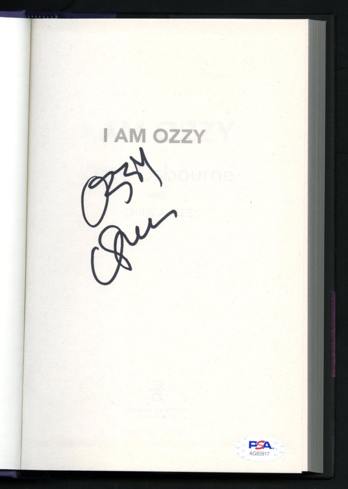 Ozzy Osbourne SIGNED I am Ozzy HC Book 1st Ed Prnt PSA AUTOGRAPHED ...