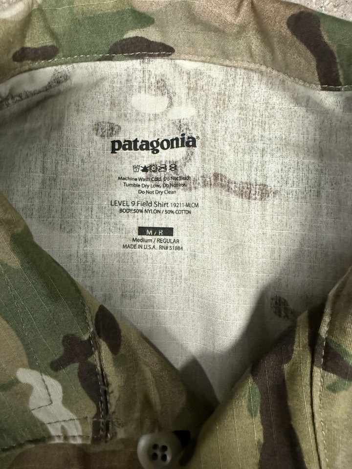 Patagonia PCU L9, Field Top, Medium Regular Multicam, USA Made, Combat ...