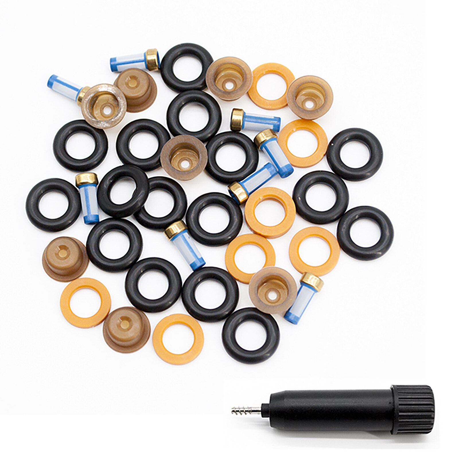 8 set Fuel Injector Seal Repair Kit for Ford F150 E150 MERCUR 4.6L 5.4L ...