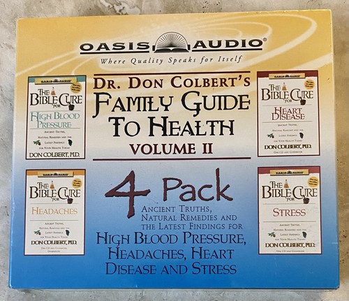 Bible Cure 4 Pack: High Blood Pressure Stress Don Colbert CD SET NEW ...