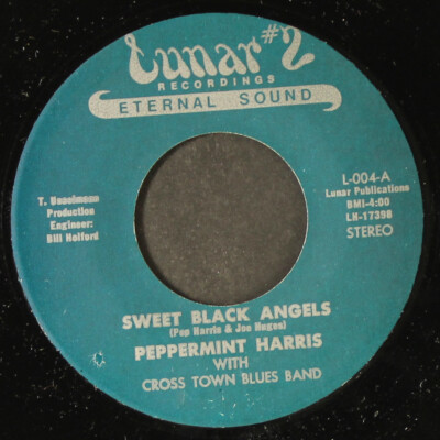 PEPPERMINT HARRIS: red river blues / sweet black angel LUNAR #2 7 ...