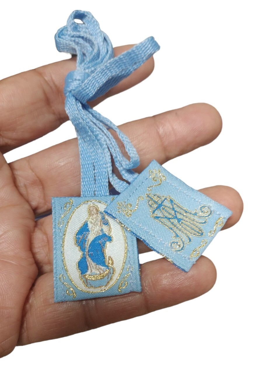 Blue Scapular Immaculate Conception.Escapulario de La Inmaculada ...