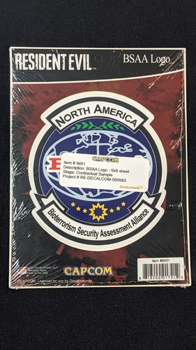 Decalcomania Capcom Resident Evil BSAA Logo Contractual Sample Decal ...
