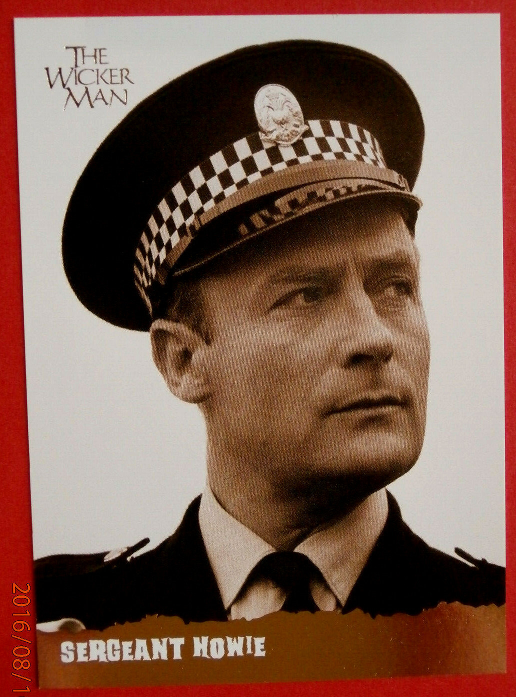 THE WICKER MAN Gold Foil CHASE CARD #F2 - EDWARD WOODWARD Unstoppable ...