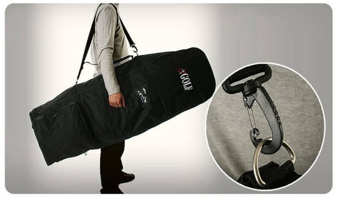 Golf Bag Air Travel Covers Hard Case Golf Club Rolling Protector with ...