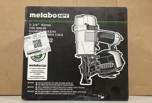 Metabo NV45AB2M HPT 1-3/4 Inch Wire Coil Roofing Nailer- UNTESTED-See ...