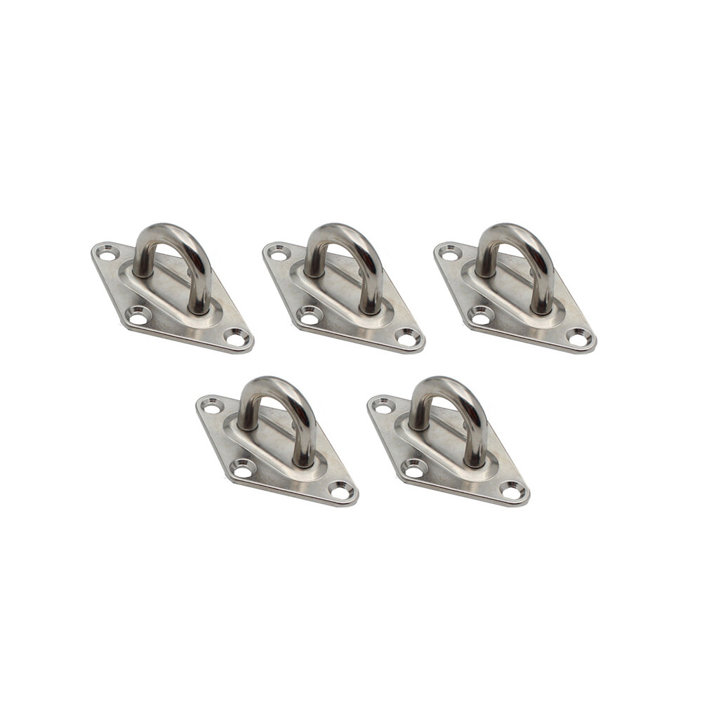 1/5Pcs Stainless Steel Eye Plates For Marine Deck Boat Yoga Swing Strap ...