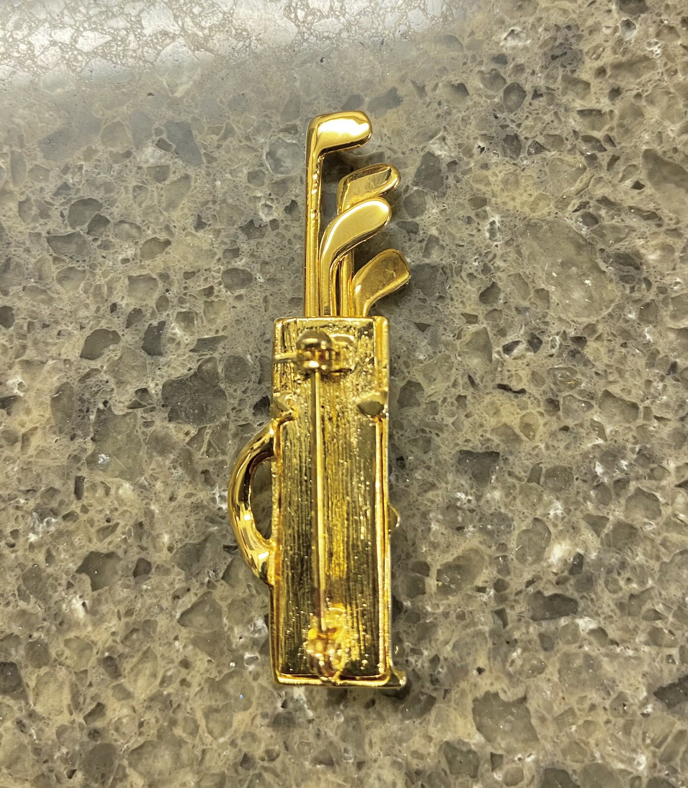 Vintage Two Tone Silver Golf Bag with Gold Motion Golf Tone Clubs ...