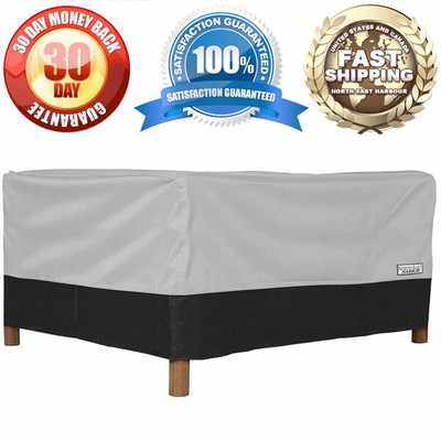 Waterproof Square Ottoman Storage Dust Cover 32"Anti-UV Anti-Snow High ...