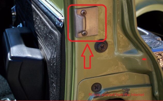 1969-1975 Blazer Jimmy Door Alignment Striker Plate and Wedge Set ...