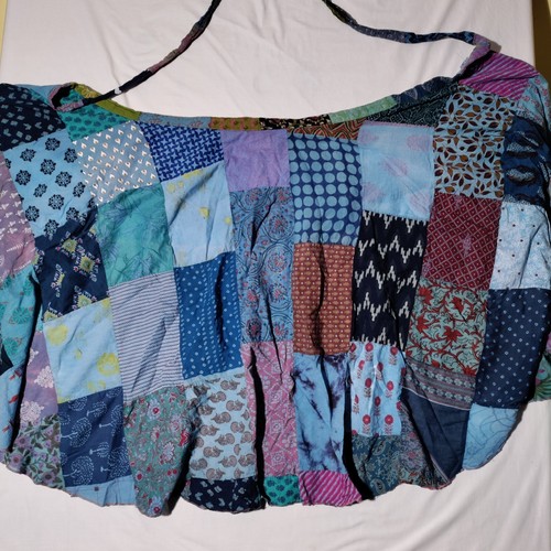 Jack Pot New York Patchwork Wrap Skirt with Ties One Size Hippie 100% Cotton | eBay