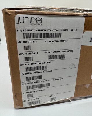 Juniper FFANTRAY-MX960-HC MX960 High-Capacity Fan Tray **NOB** | eBay